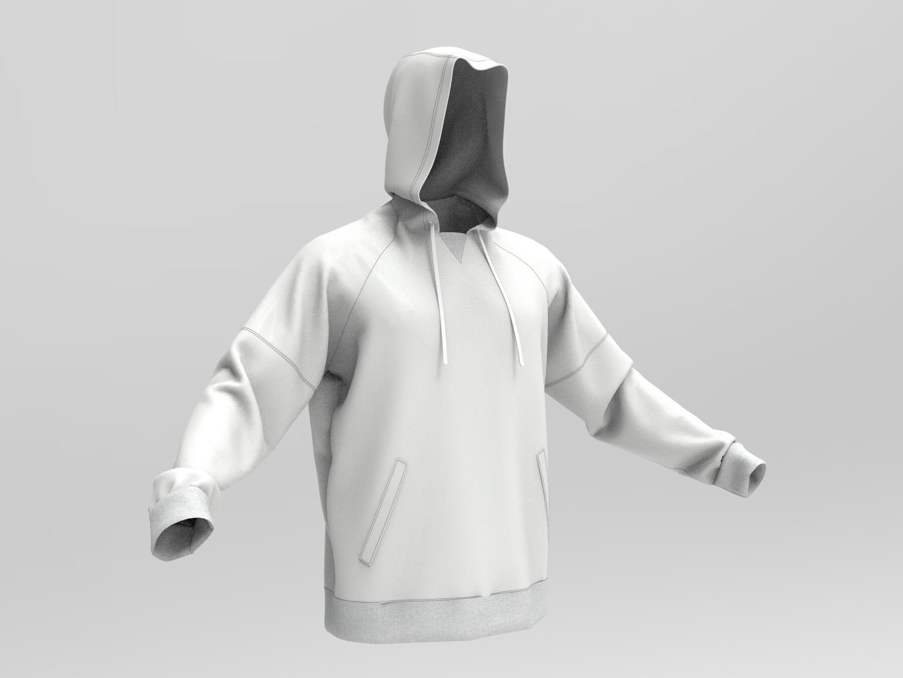 ArtStation - Hoodie mens hood Marvelous Designer obj textures | Resources