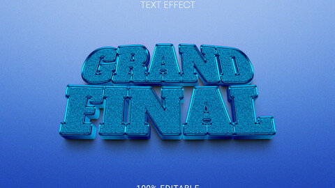 ArtStation - Grand final PSD fully editable text effect. Layer style ...