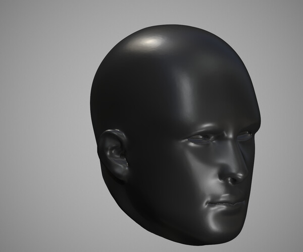 ArtStation - Printable Human Head STL | Resources
