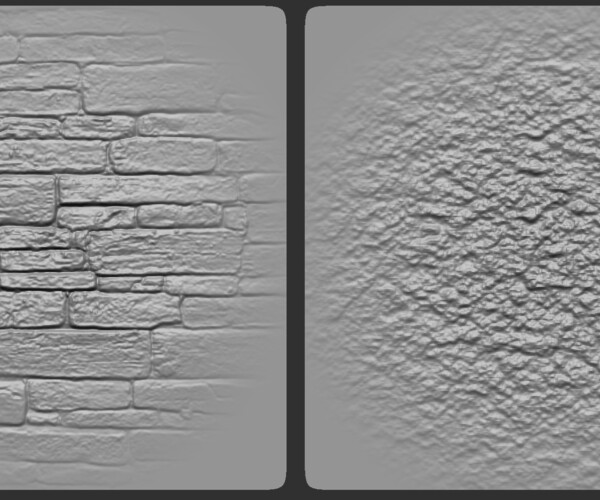 ArtStation - 20 Rock / Stone Alphas | Brushes