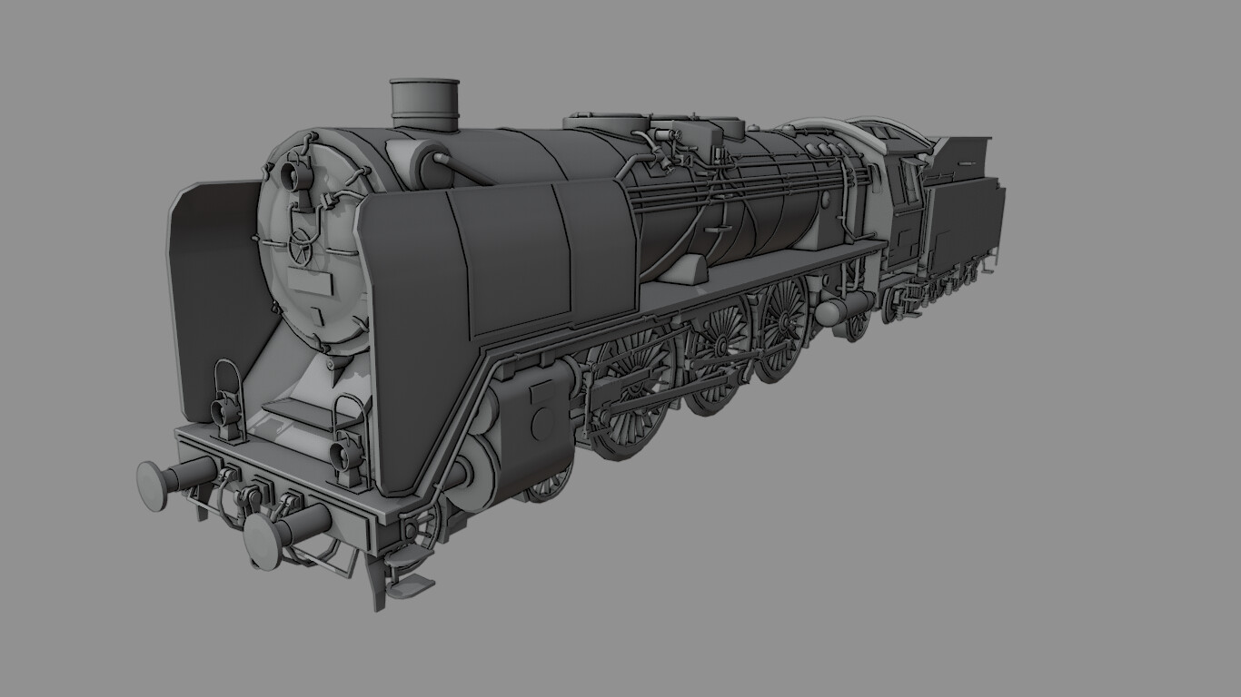 ArtStation - STEAM ENGINE GAME READY MODEL RIGGED | Game Assets