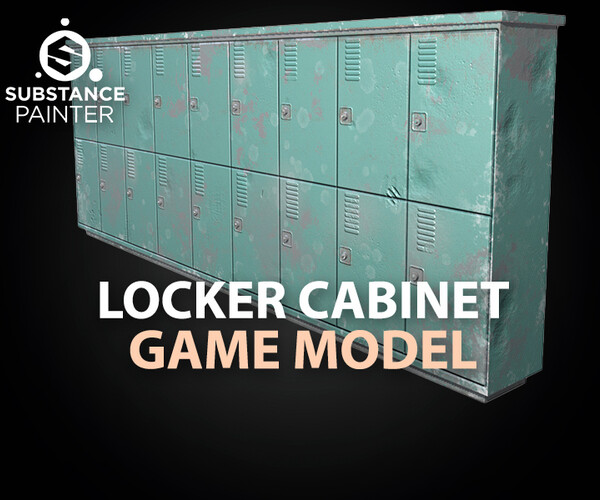 ArtStation - Locker cabinet - 01 | Game Assets