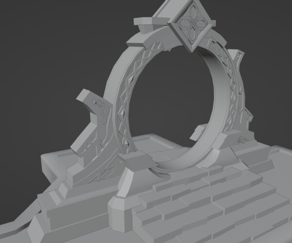 ArtStation - Portal to Spiral Abyss from Genshin Impact 3D model ...