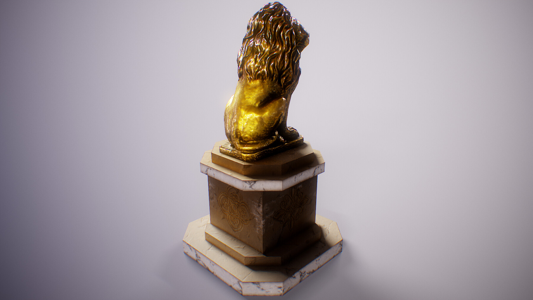 ArtStation - PBR Lion Statue Collection | Game Assets