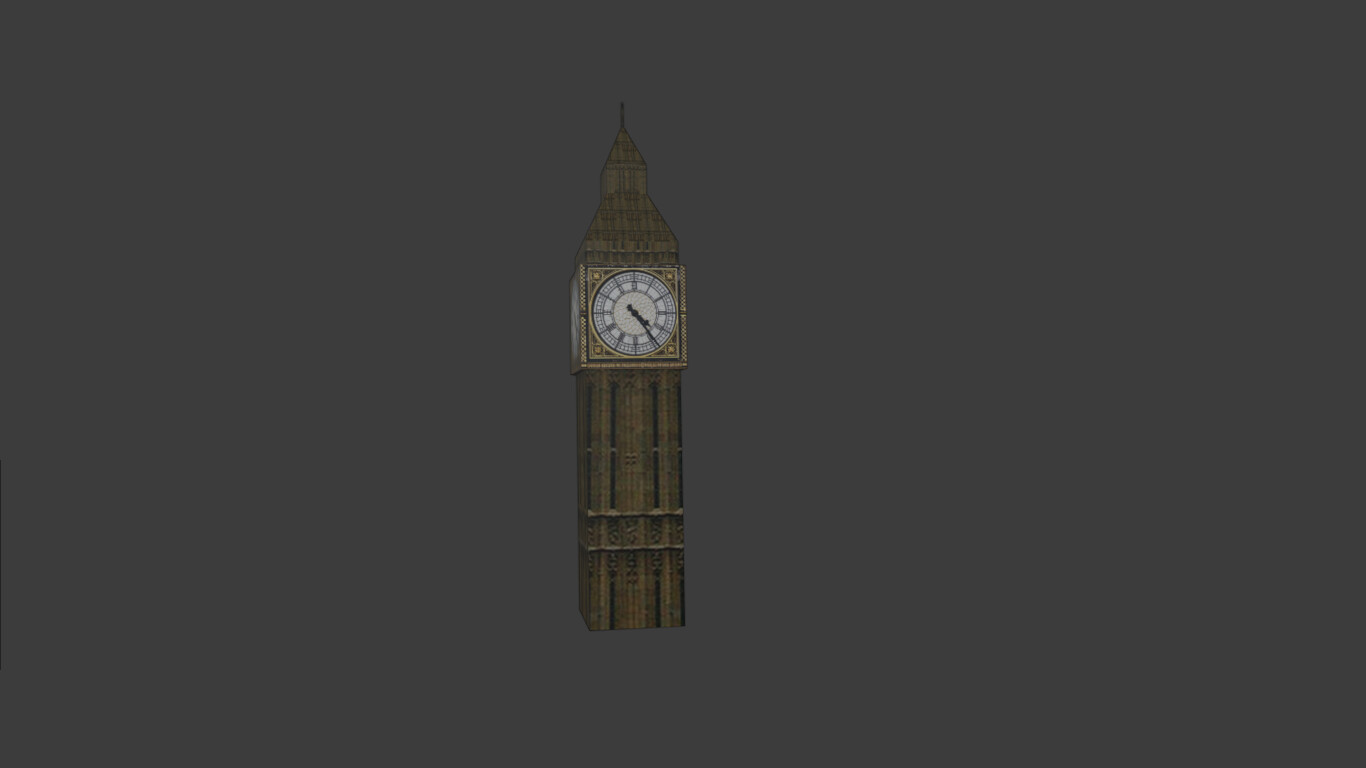 ArtStation - BIG BEN LONDON GAME READY 3D MODEL | Game Assets