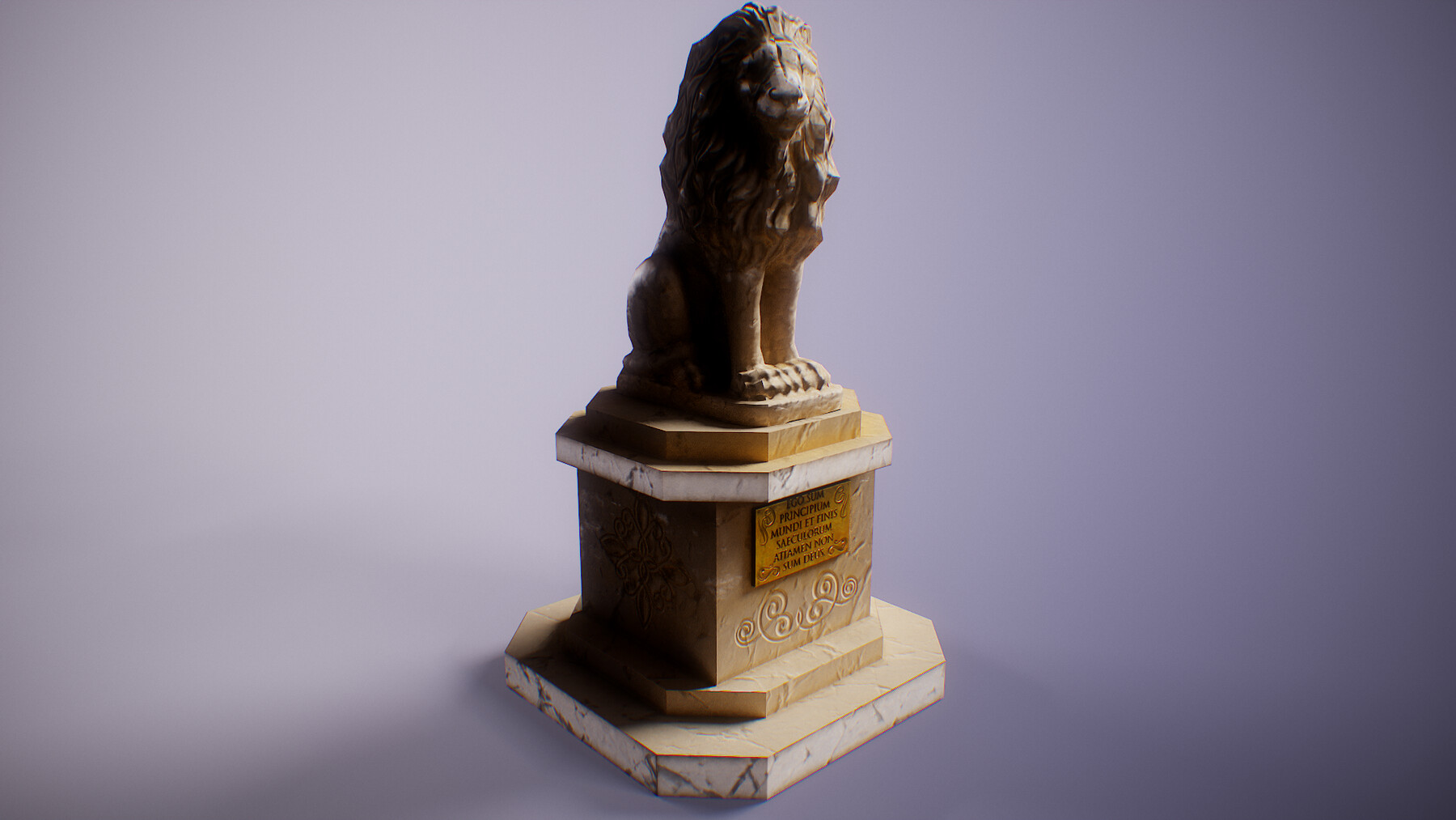 ArtStation - PBR Lion Statue Collection | Game Assets