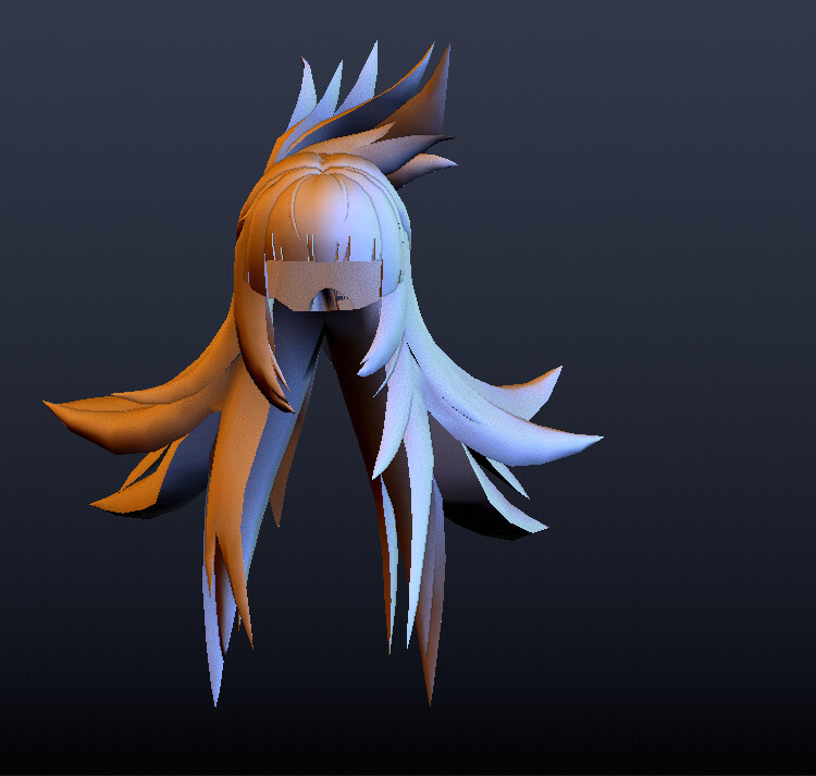ArtStation - Female hair | Game Assets