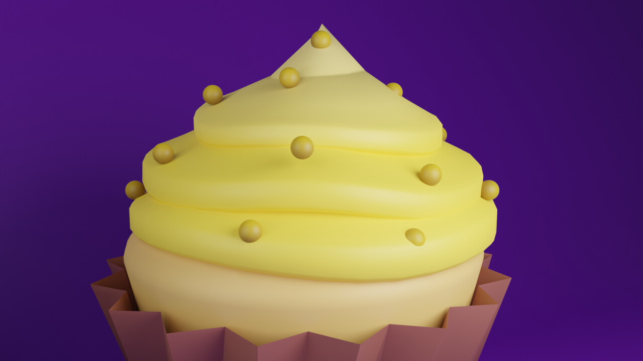 ArtStation - BLENDER 3D LOW POLY CUPCAKES | Game Assets