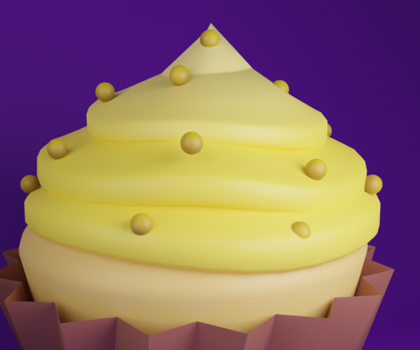 ArtStation - BLENDER 3D LOW POLY CUPCAKES | Game Assets