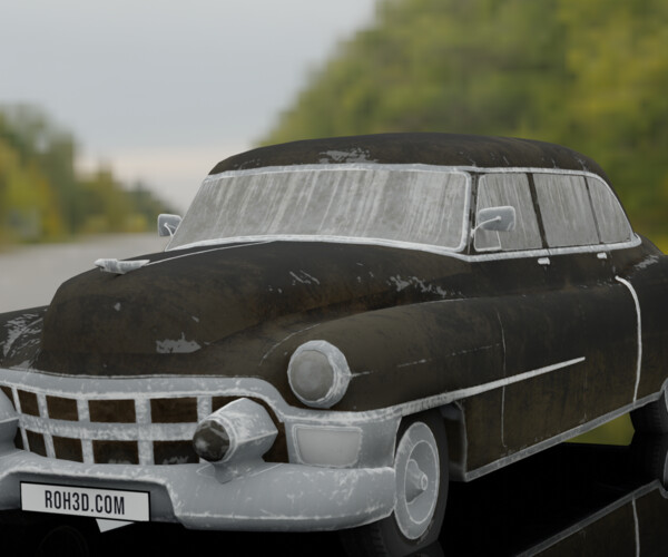 ArtStation - OLD CAR GAME READY 3D MODEL | Game Assets
