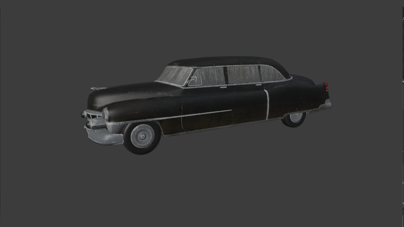 ArtStation - OLD CAR GAME READY 3D MODEL | Game Assets