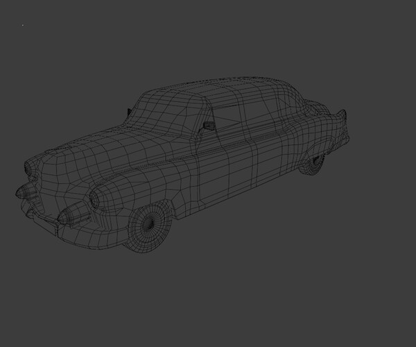 ArtStation - OLD CAR GAME READY 3D MODEL | Game Assets