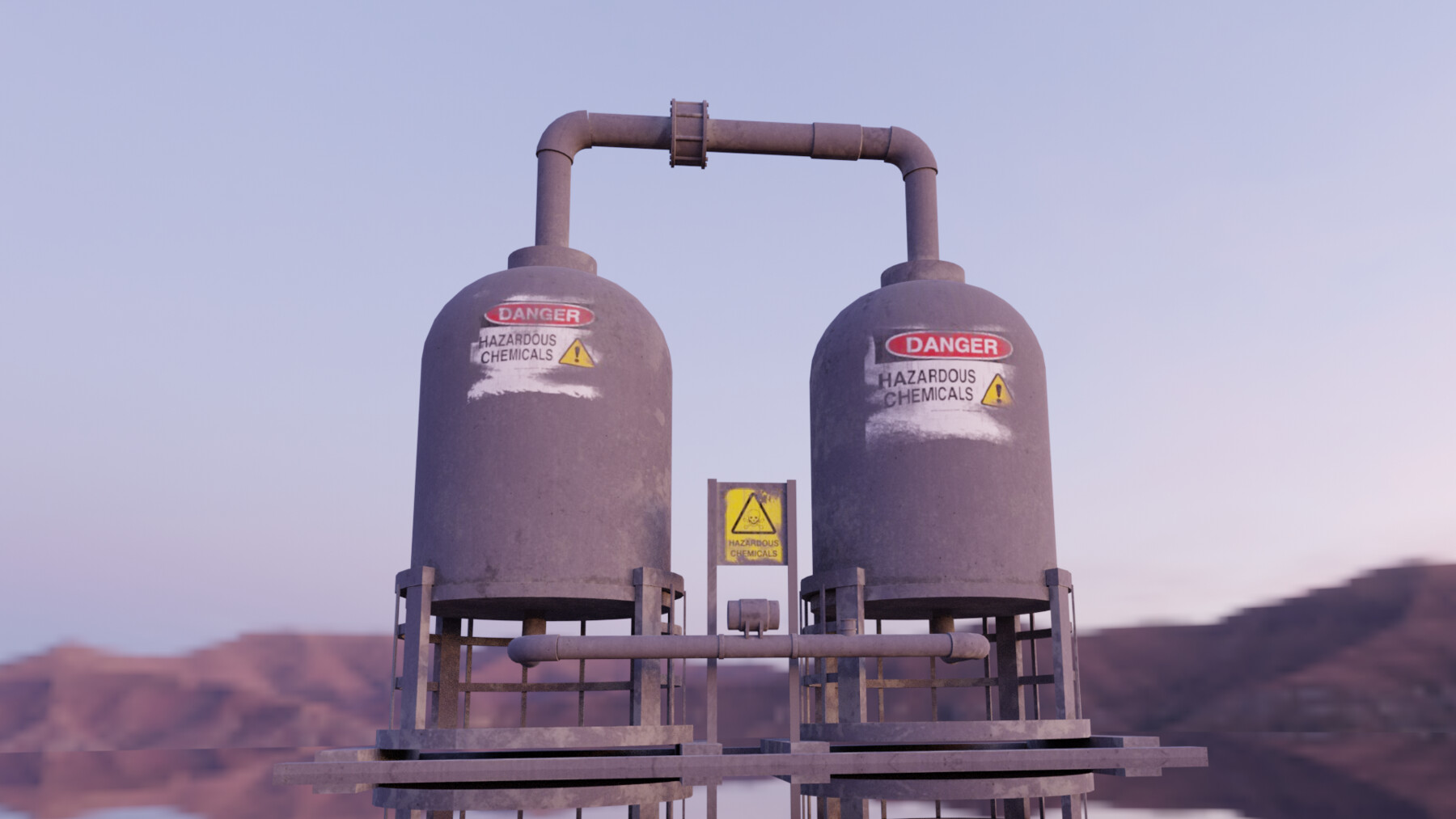 ArtStation - CHEMICAL TANK GAME READY 3D MODEL | Game Assets