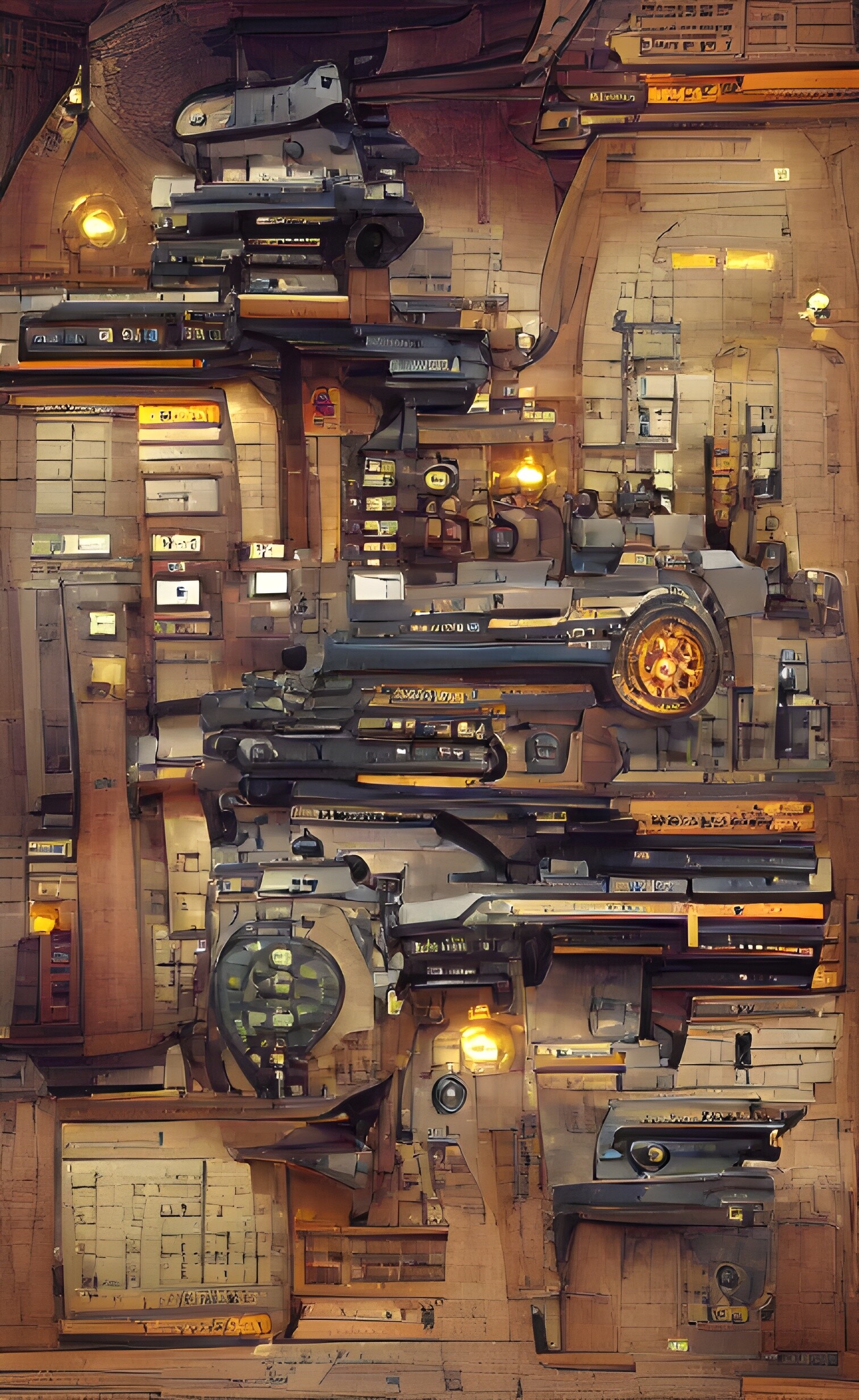 ArtStation - Steampunk Station texture pack Glow Light | Game Assets