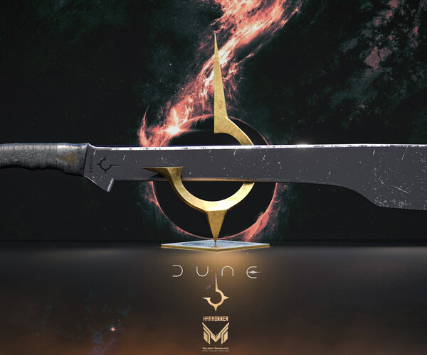 ArtStation - DUNE Sword of Harkonnen | Game Assets