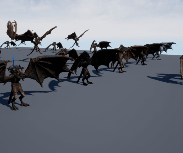 ArtStation - Harpy Vampire Low-poly 3D model | Resources