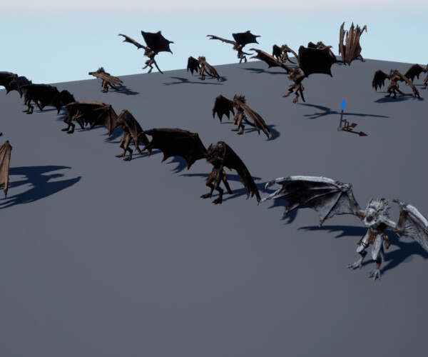 ArtStation - Harpy Vampire Low-poly 3D model | Resources