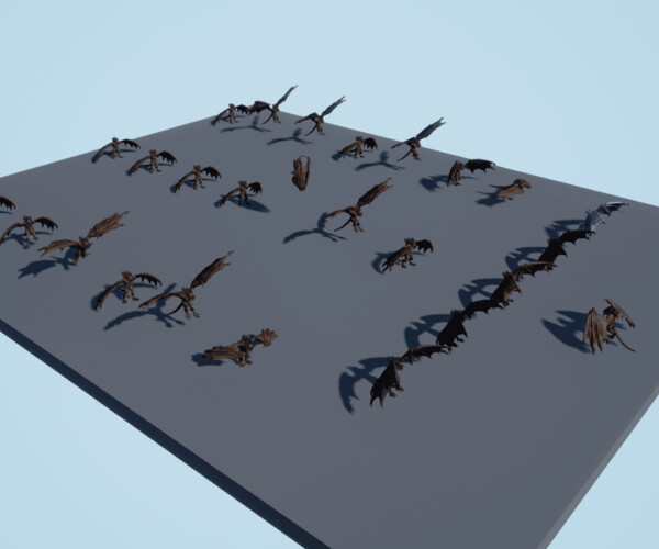 ArtStation - Harpy Vampire Low-poly 3D model | Resources