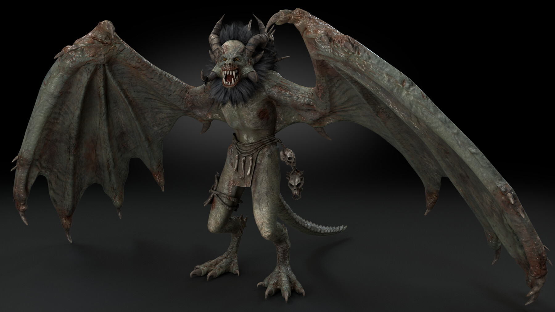 ArtStation - Harpy Vampire Low-poly 3D model | Resources