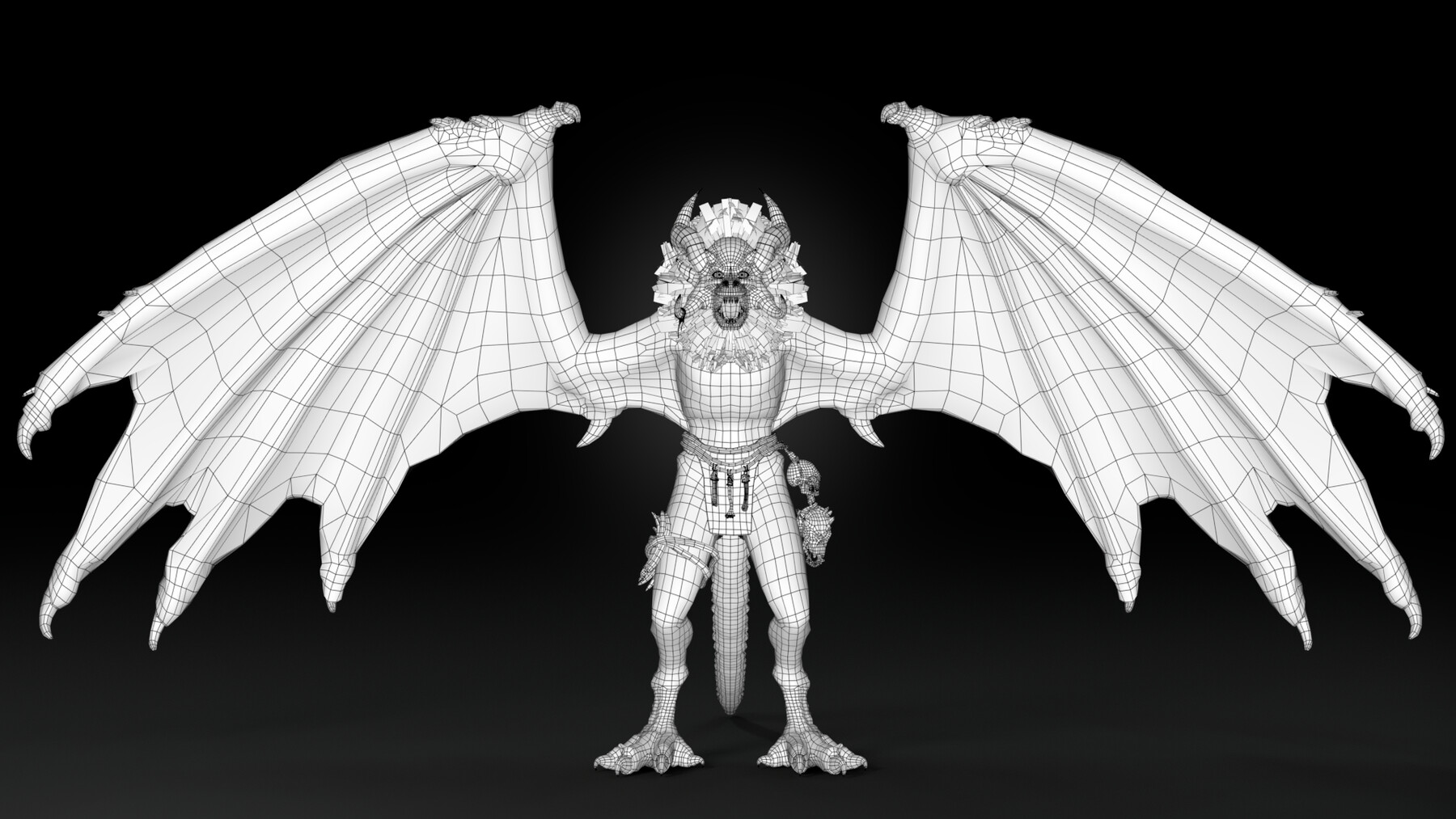 ArtStation - Harpy Vampire Low-poly 3D model | Resources
