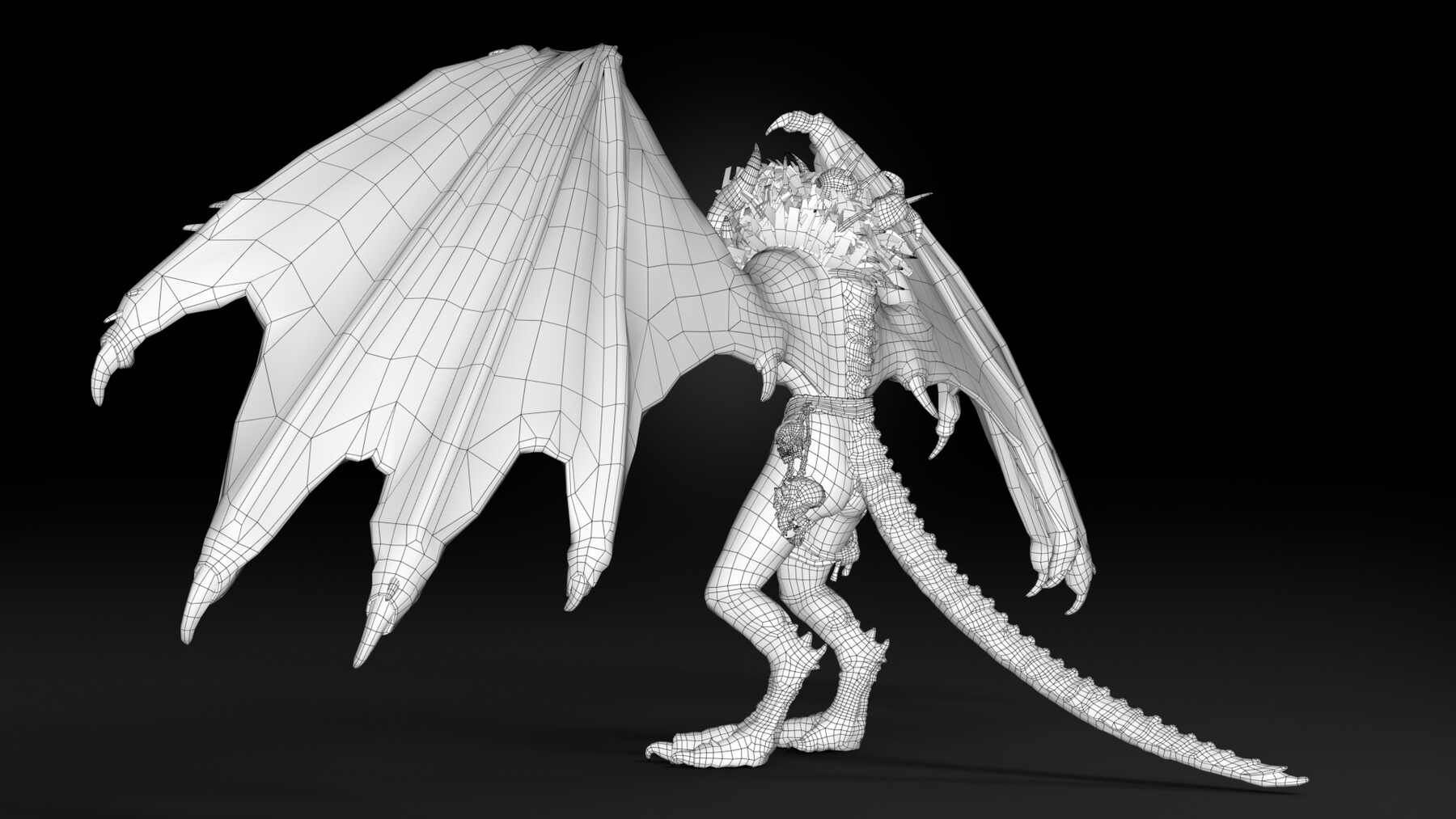 ArtStation - Harpy Vampire Low-poly 3D model | Resources