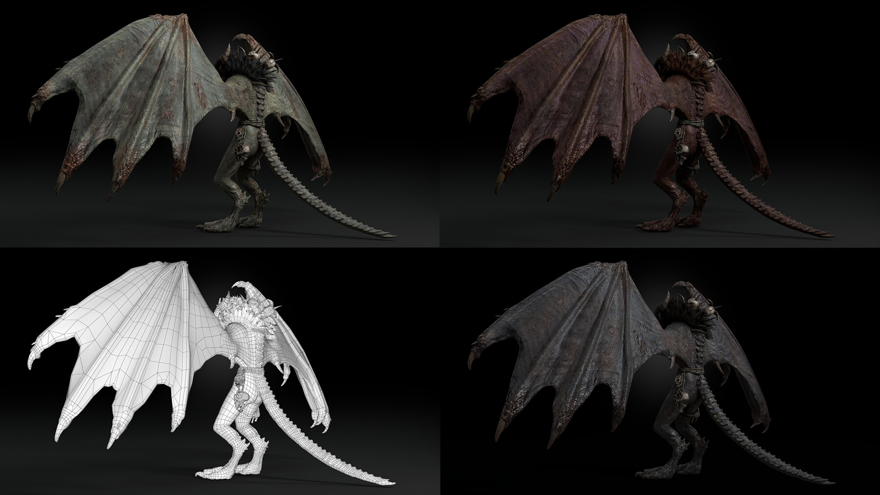 ArtStation - Harpy Vampire Low-poly 3D model | Resources