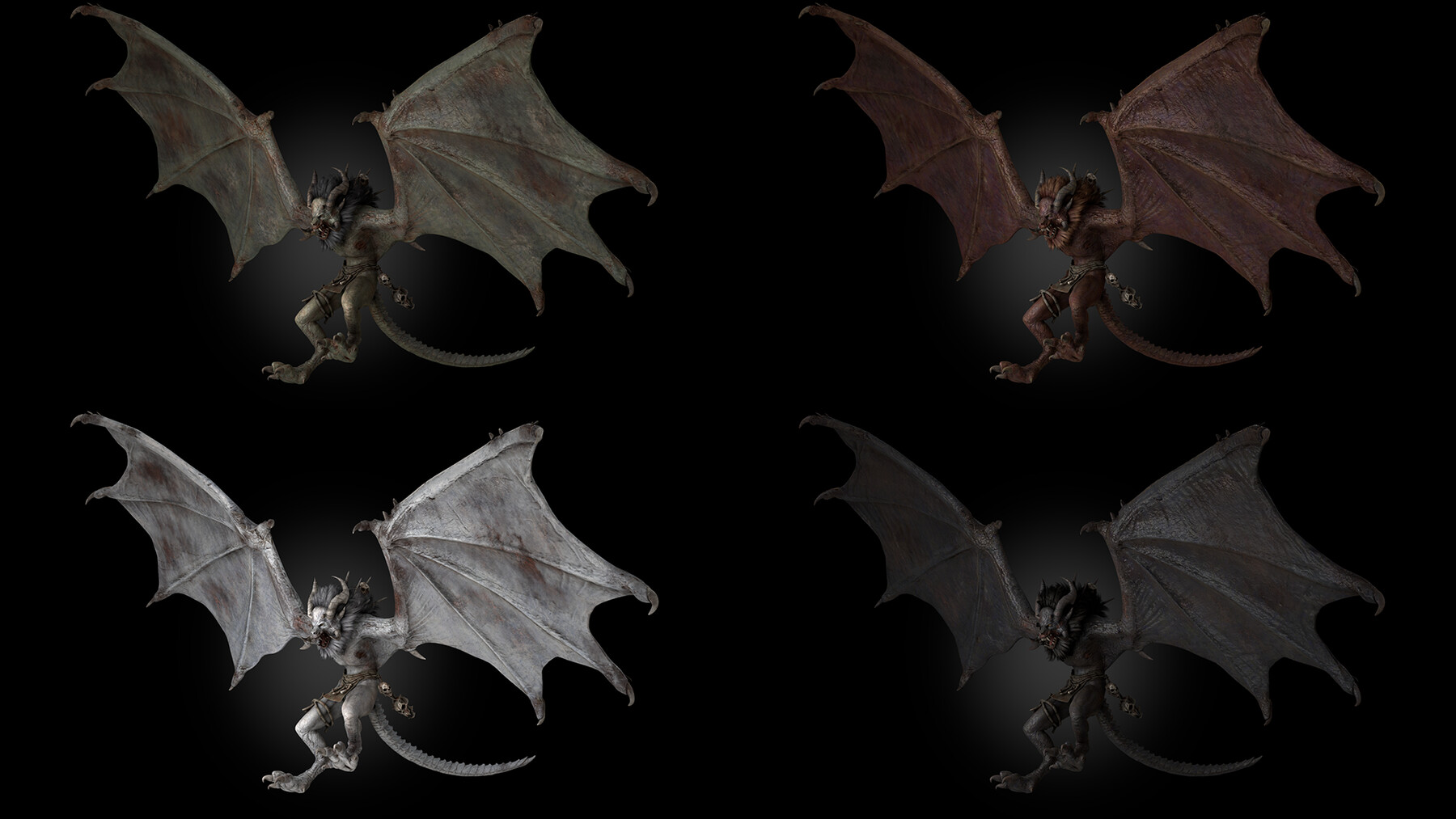 ArtStation - Harpy Vampire Low-poly 3D model | Resources