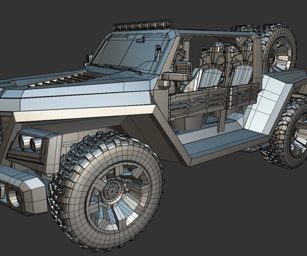 ArtStation - WildTruck Version 2 | Game Assets