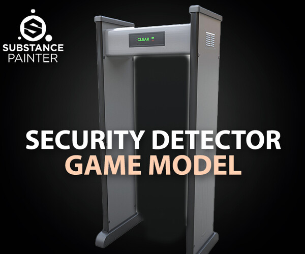 ArtStation - Security Metal Detector - PBR | Game Assets
