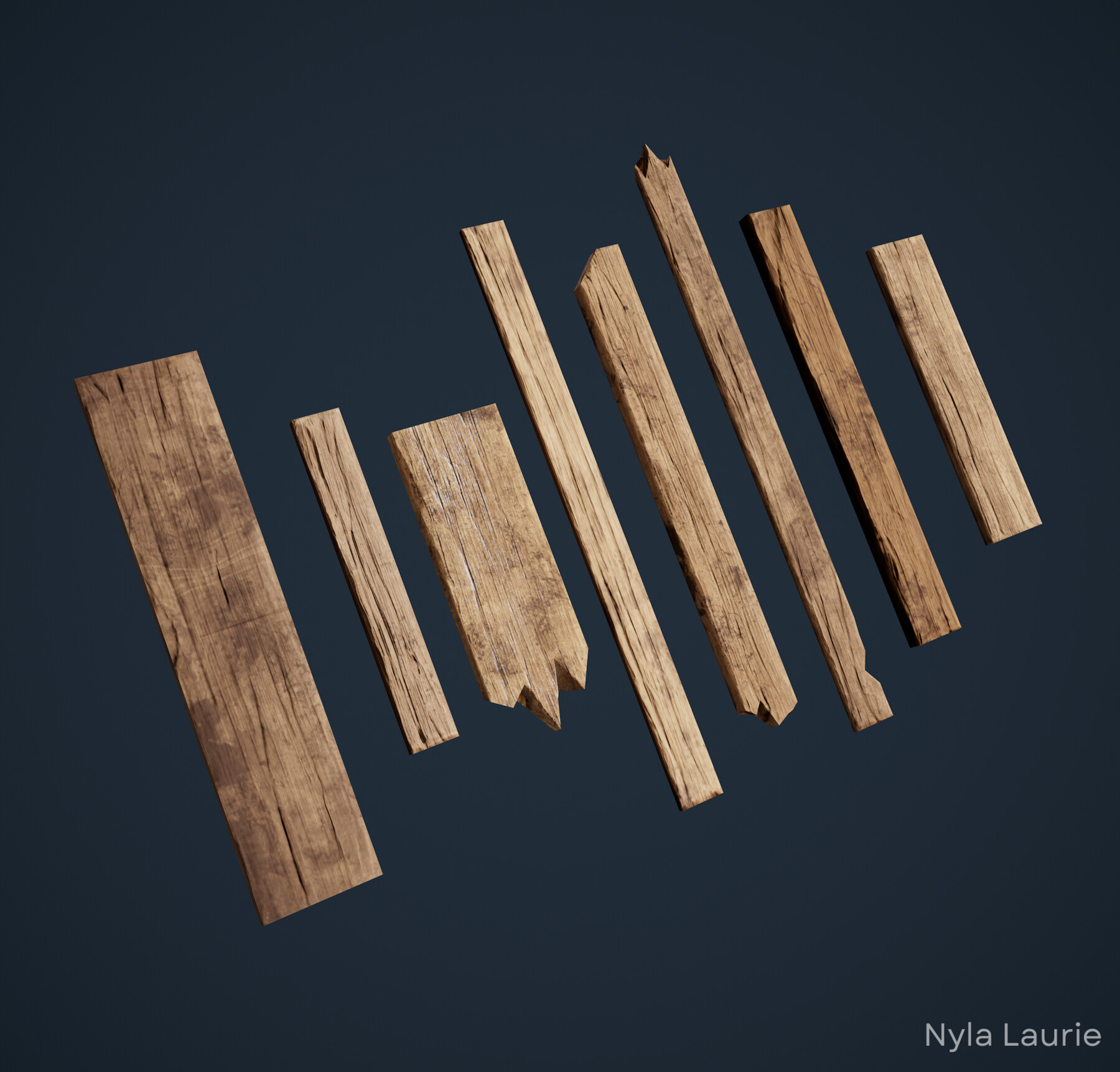 ArtStation - Wood Plank Kit | Game Assets