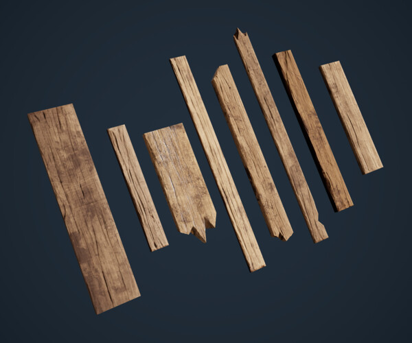 ArtStation - Wood Plank Kit | Game Assets