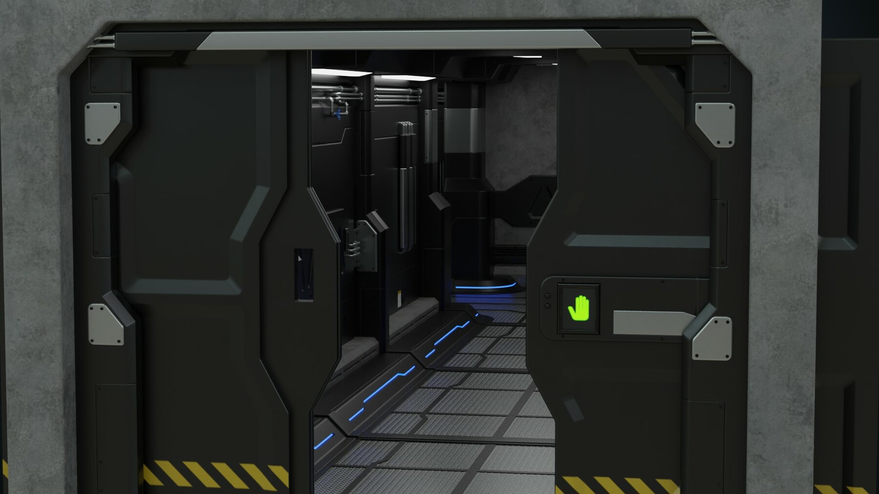 ArtStation - Sci Fi Modular Interior 1A | Game Assets