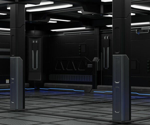 ArtStation - Sci Fi Modular Interior 1A | Game Assets