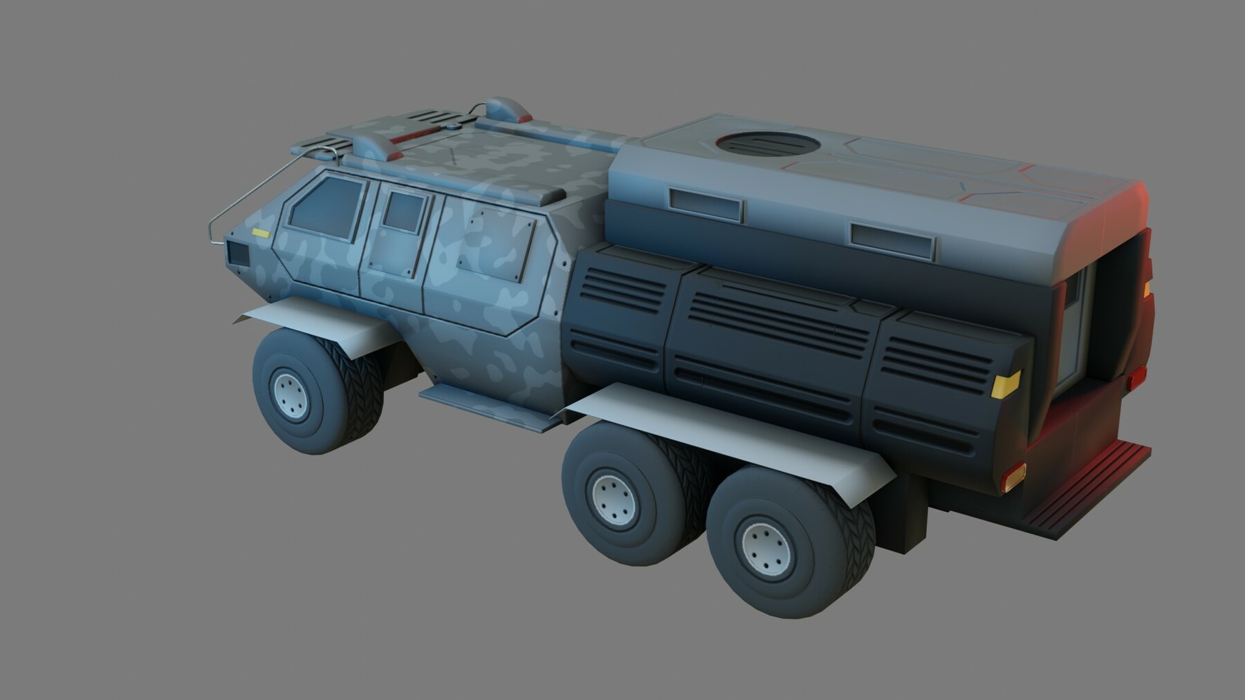 ArtStation - Sci-Fi Military Vehicle - Low Poly - Game Ready - PBR ...