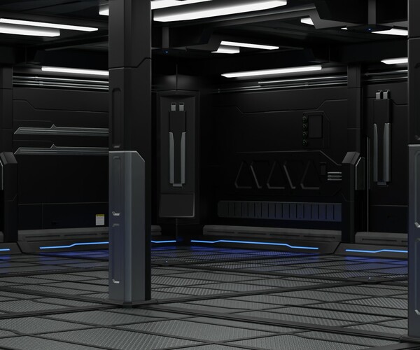 ArtStation - Sci Fi Modular Interior 1B | Game Assets