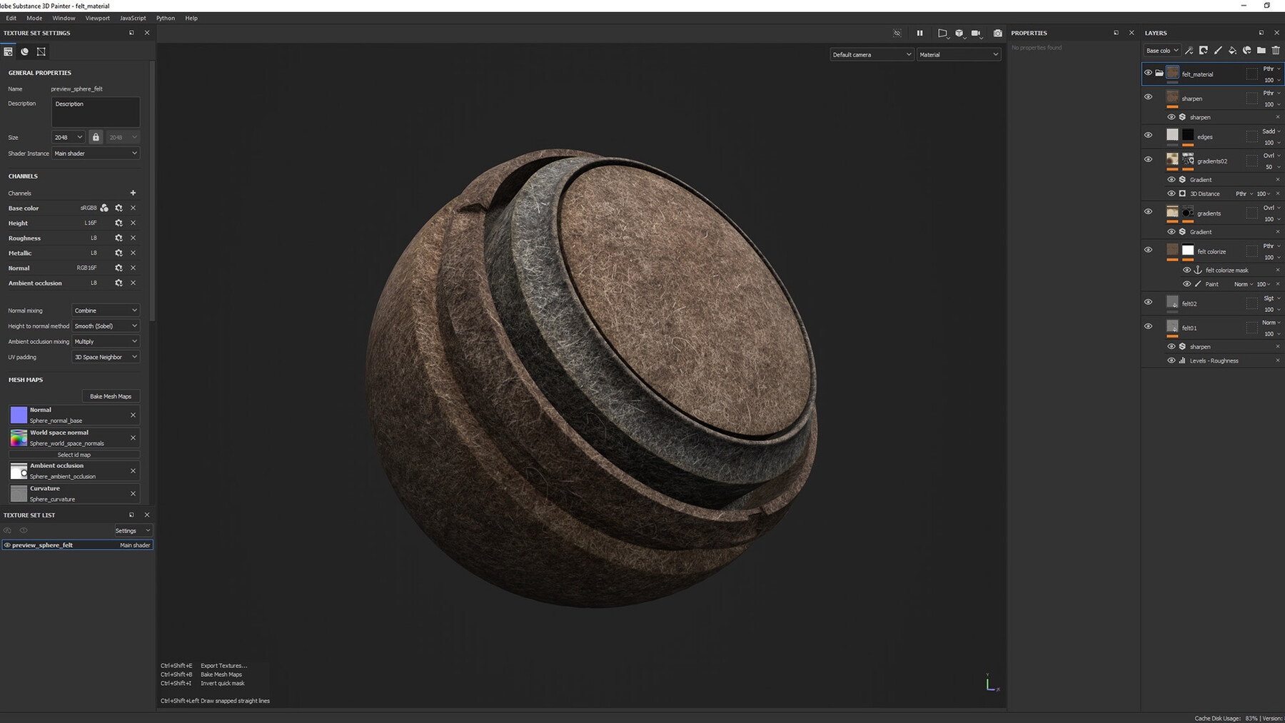 ArtStation - Felt Smart Material | Game Assets