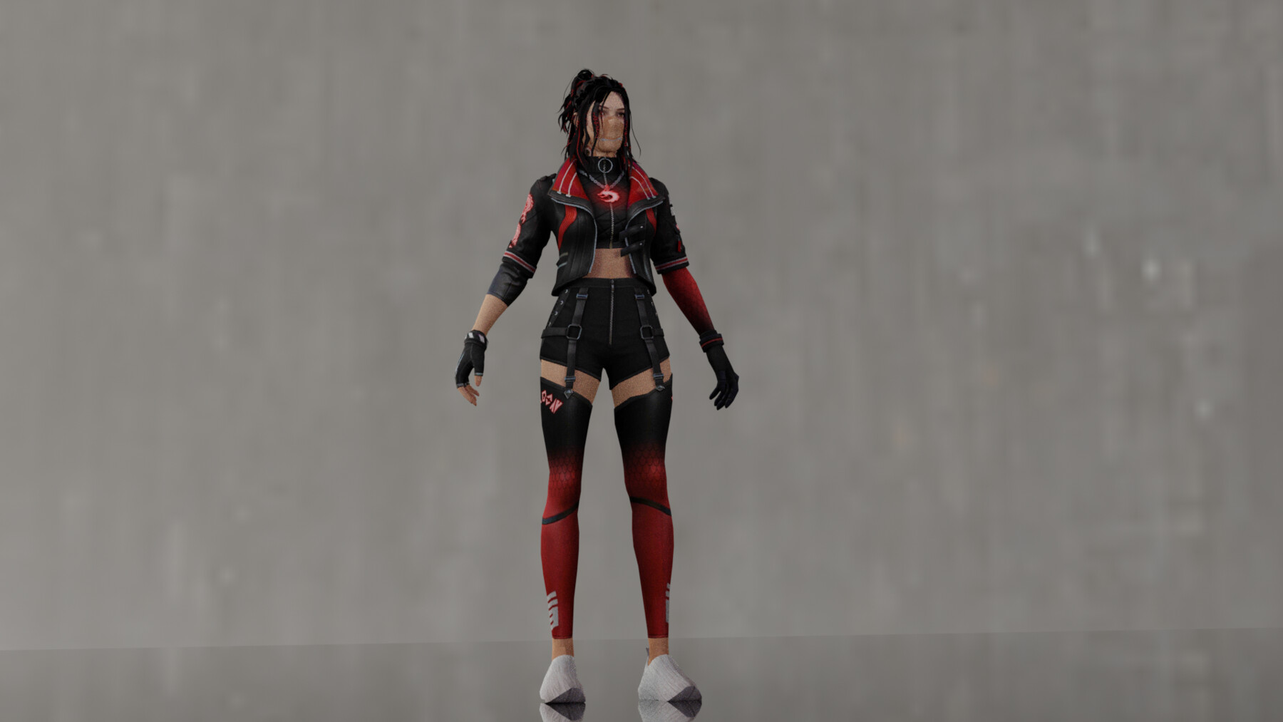 ArtStation - FREE FIRE GIRL GAME READY 3D MODEL | Game Assets