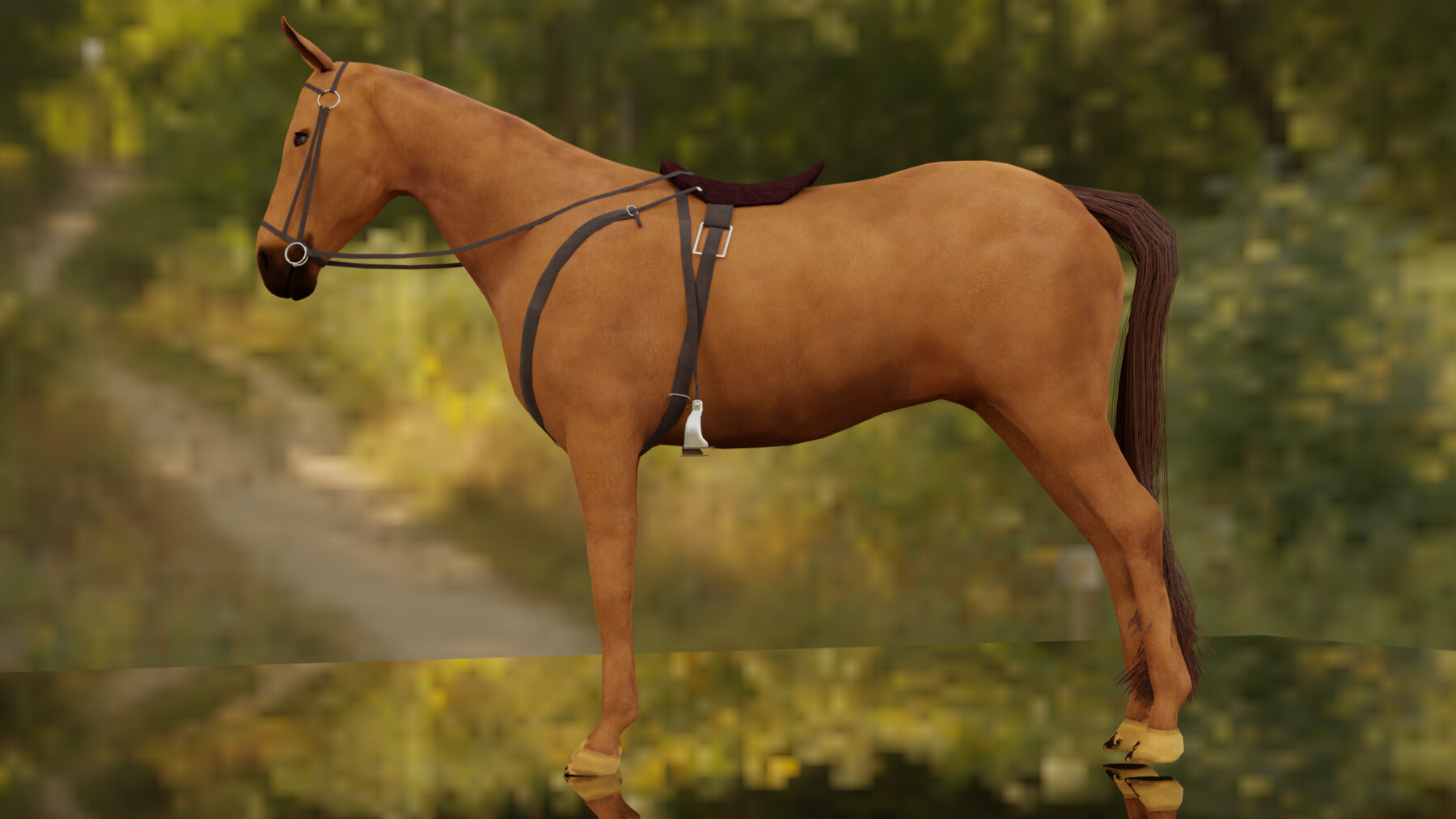 ArtStation - HORSE GAME READY 3D MODEL | Game Assets