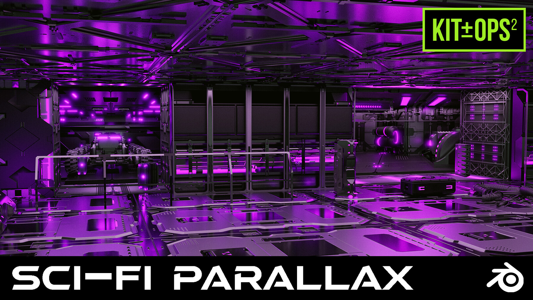 ArtStation - Sci Fi / Cyberpunk Parallax Rooms Library | One Click ...