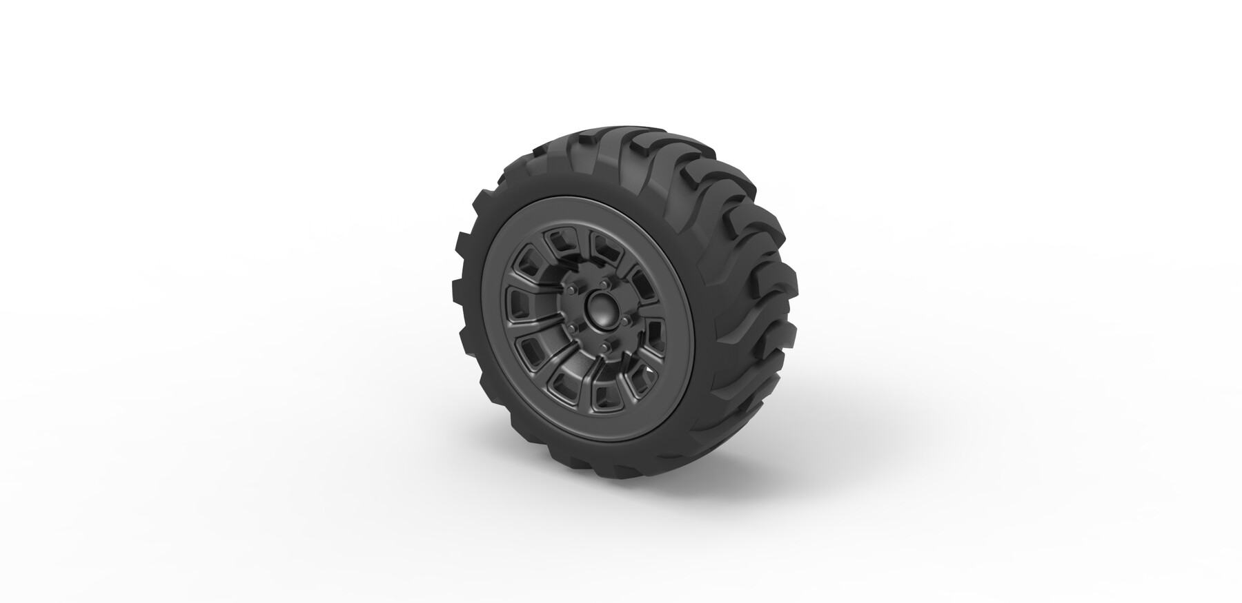 ArtStation - 3D printable Diecast Demolition derby rear wheel 2 Scale 1 ...