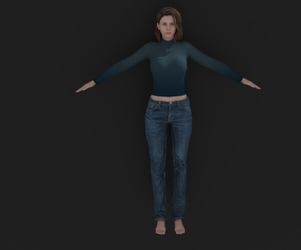 ArtStation - high poly female character | Resources