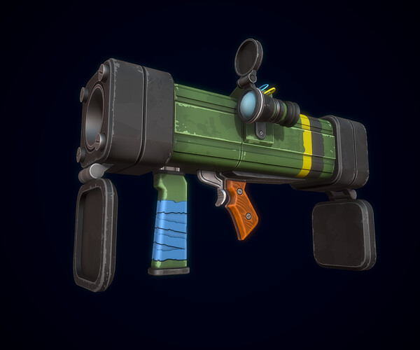 ArtStation - Stylized Rocket Launcher | Game Assets