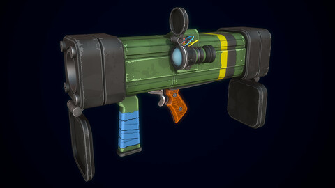 ArtStation - Stylized Rocket Launcher | Game Assets