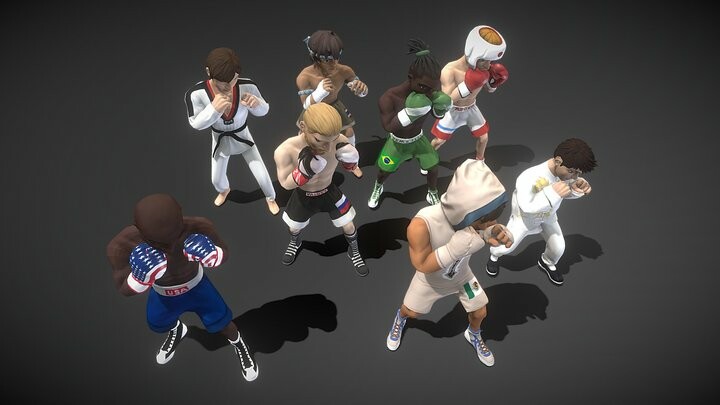 ArtStation - 3D Model - Boxer Pack | Game Assets