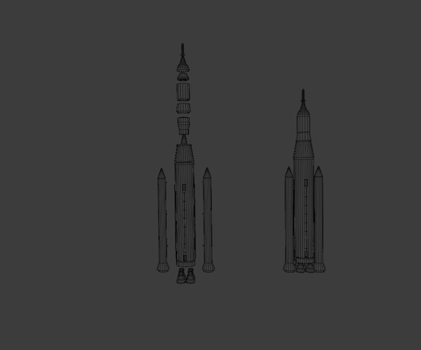 ArtStation - ROCKET GAME READY 3D MODEL | Game Assets