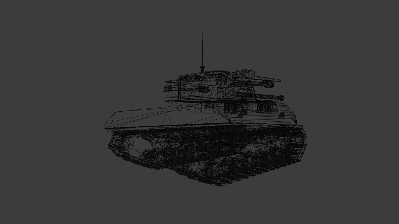 ArtStation - SHERMAN FIREFLY GAME READY 3D MODEL | Game Assets