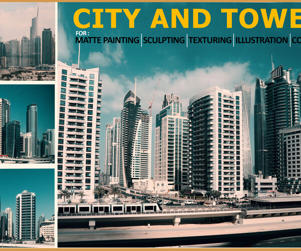 ArtStation - CITY / URBAN AND TOWERS | Resources