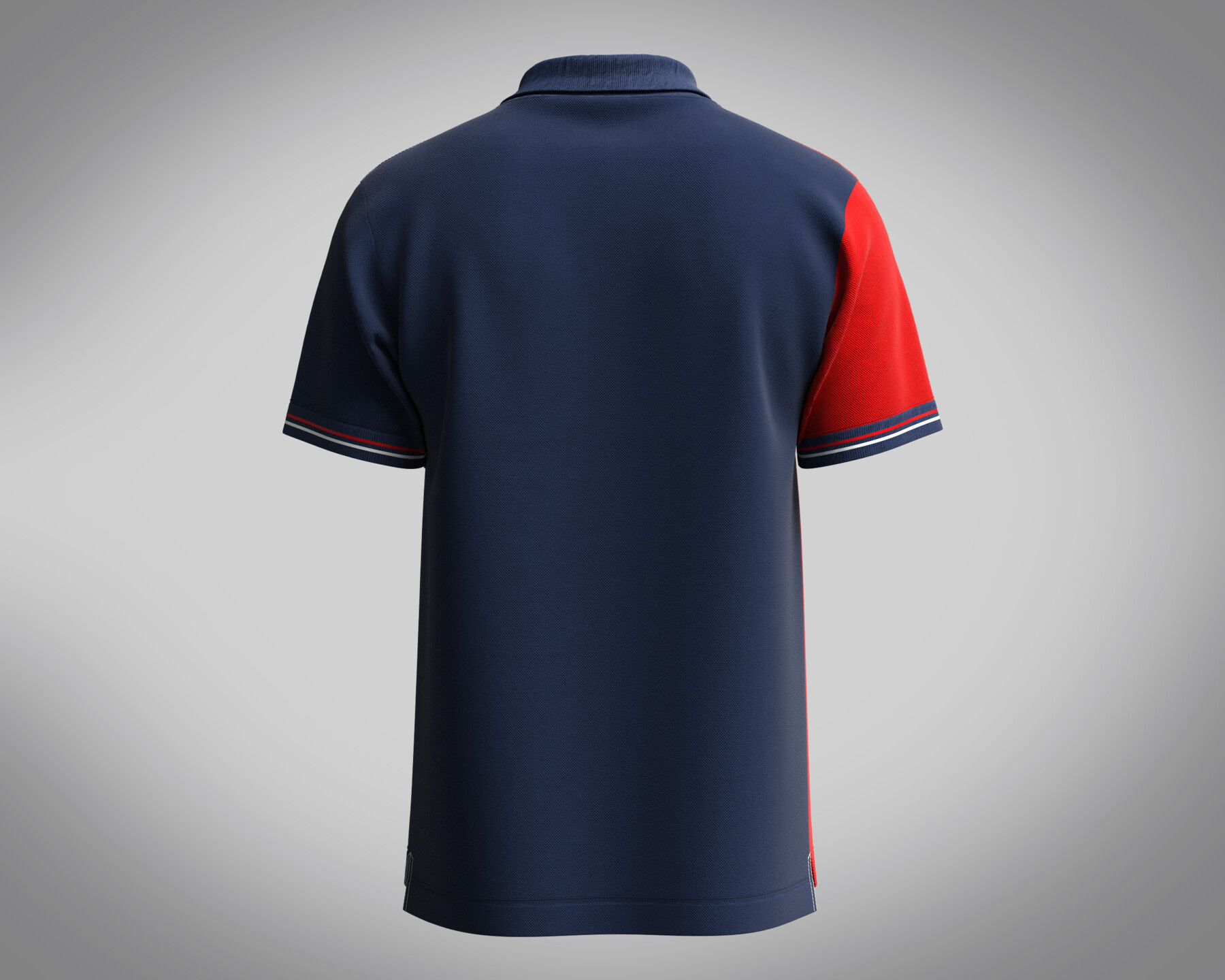 ArtStation - Men's Polo-Red and Blue | Resources