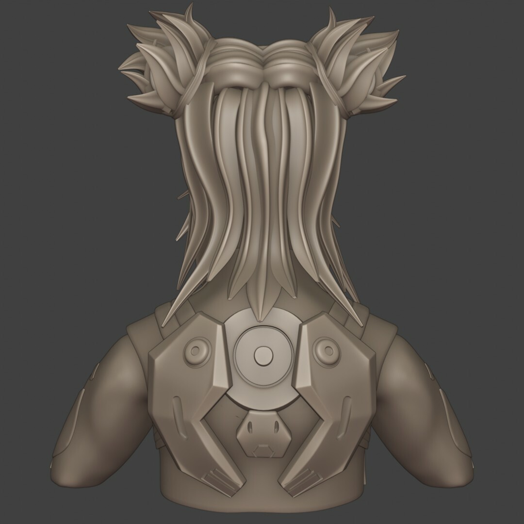 ArtStation - Neon Valorant Agent | Head Sculpt | 3D Print Model | Resources