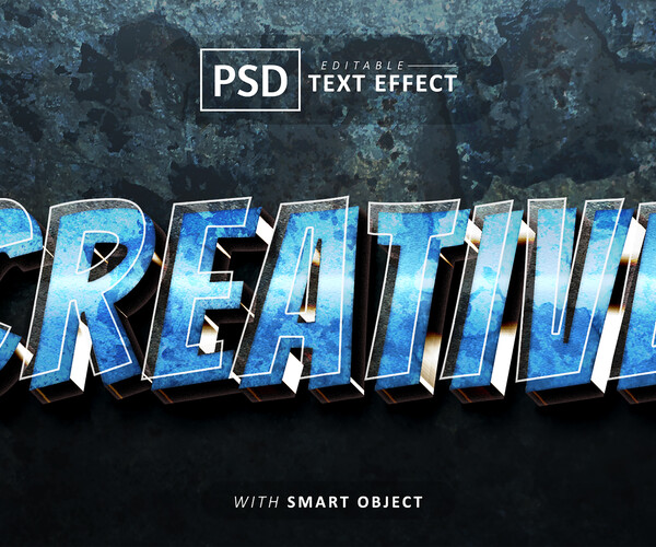 ArtStation - 3D Creative PSD fully editable text effect. Layer style ...